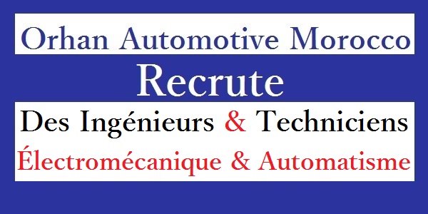 Recrutement des Ingénieurs et Techniciens en Électromécanique et ...